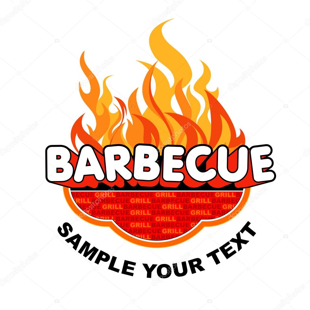 Grill and barbecue sticker Stock Illustration by ©Loca #16818937