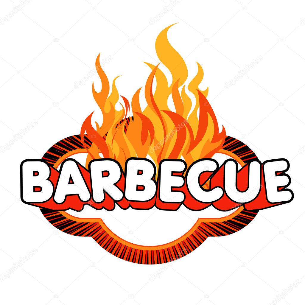Grill and barbecue sticker Stock Vector by ©Loca 16818989