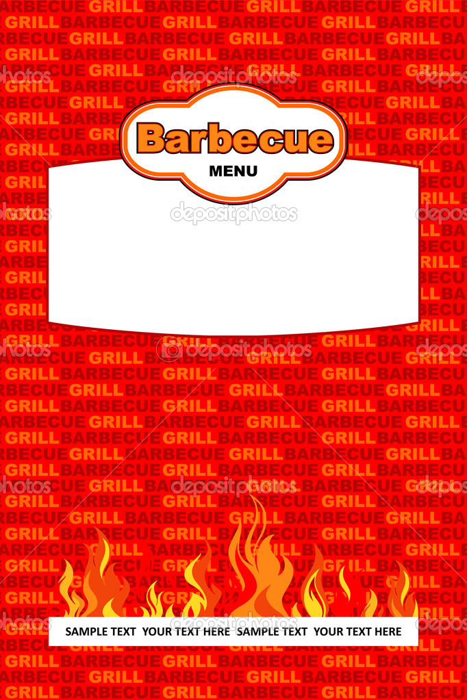 Barbecue menu design. Stock Vector by ©Loca 18314907