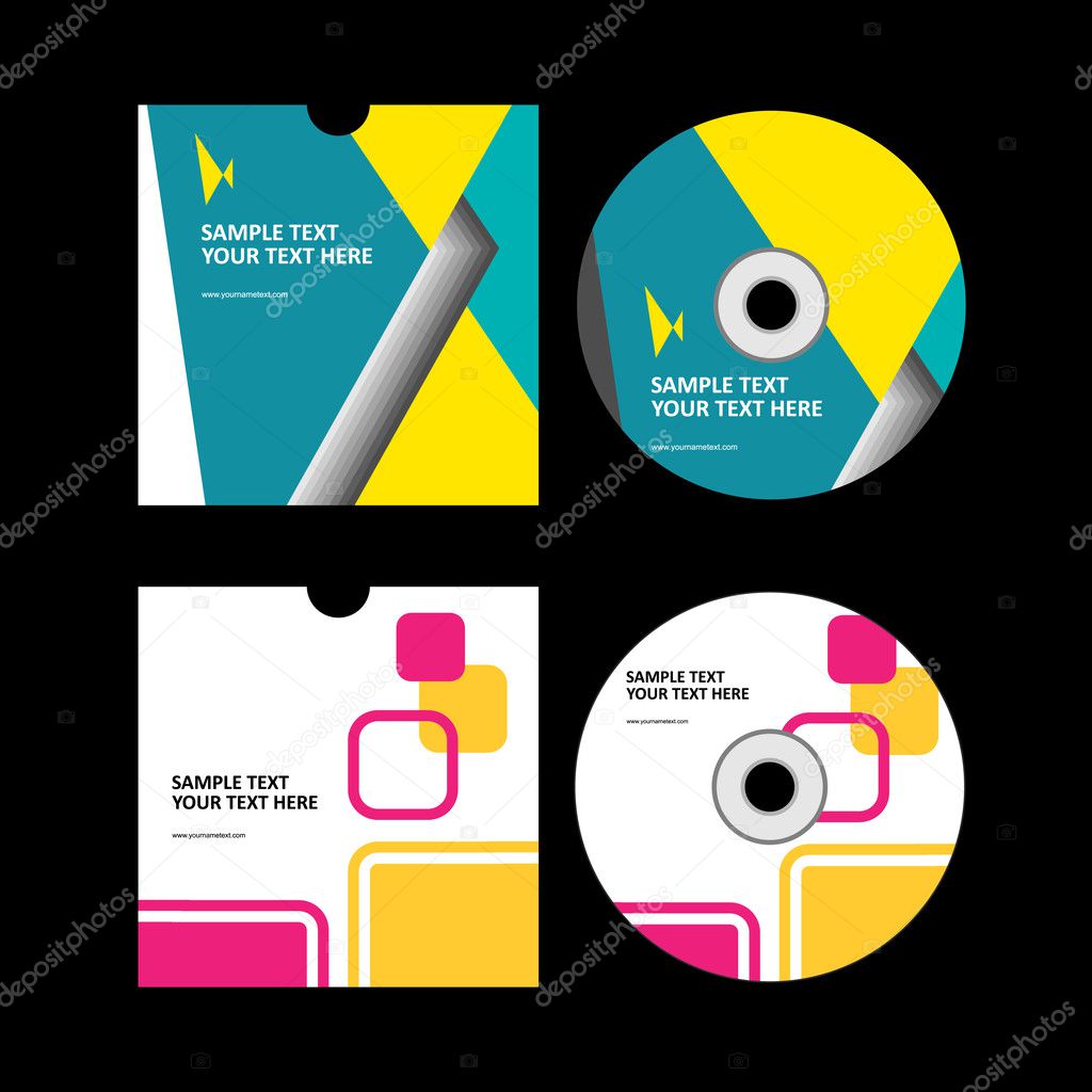 CD cover design. CD design Stock Vector Image by ©Loca #47753935
