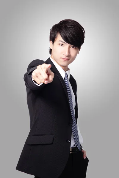 handsome business man pointing at you - Stock Image - Everypixel