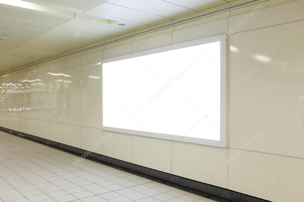 Blank billboard in metro station Stock Photo by ©ryanking999 21226347