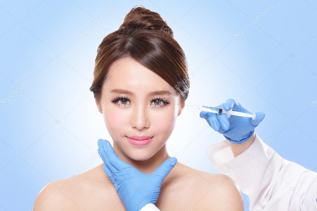 Cosmetic injection to the pretty woman face Stock Photo by ©ryanking999 ...
