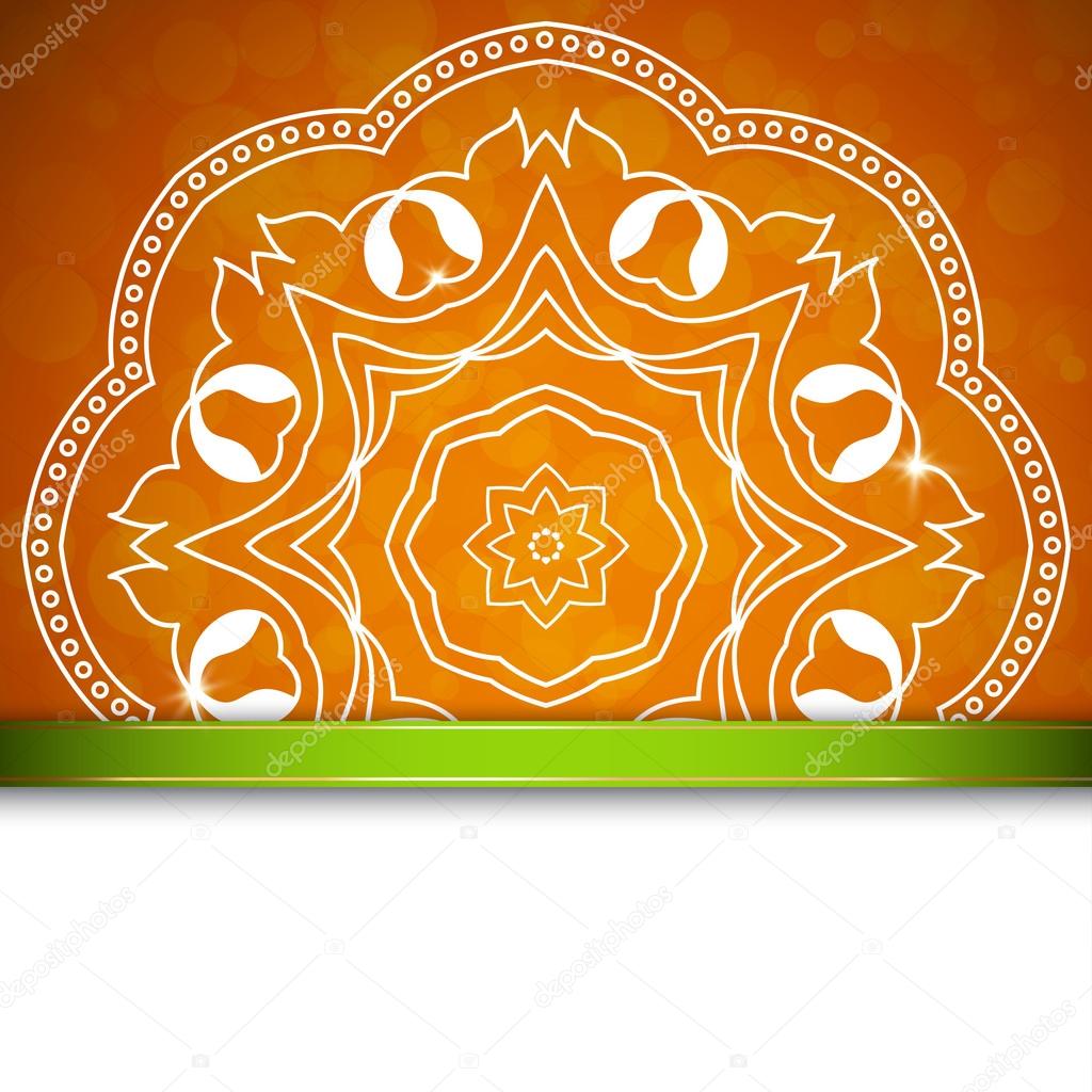 Orange background with ornament Stock Vector Image by ©werta.w #34827037