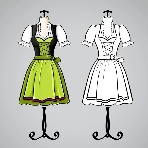 Dirndl Stock Vectors, Royalty Free Dirndl Illustrations | Depositphotos®