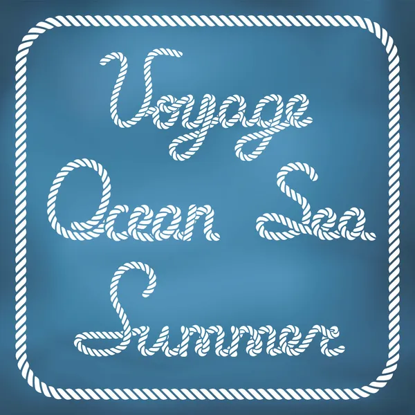 ᐈ Nautical font stock vectors, Royalty Free rope font illustrations ...