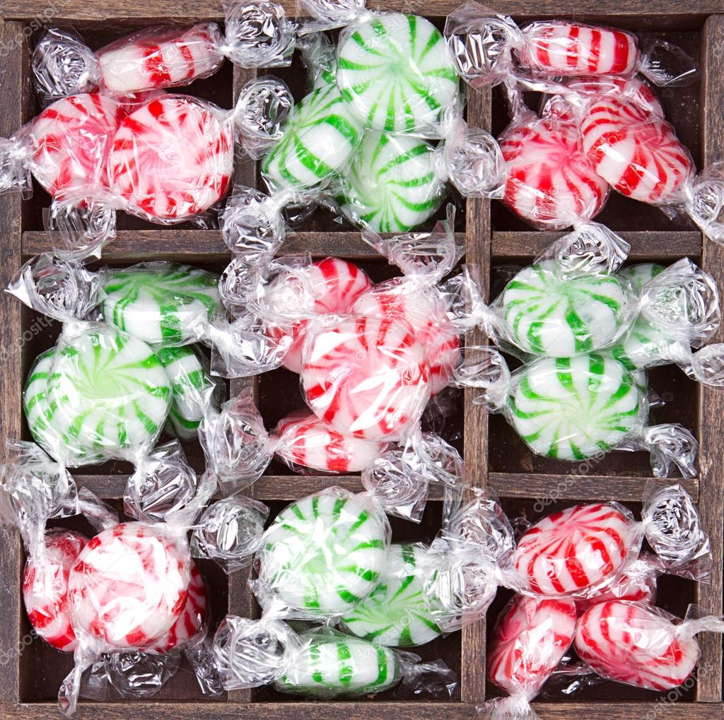 Peppermint Candy In Wrapper