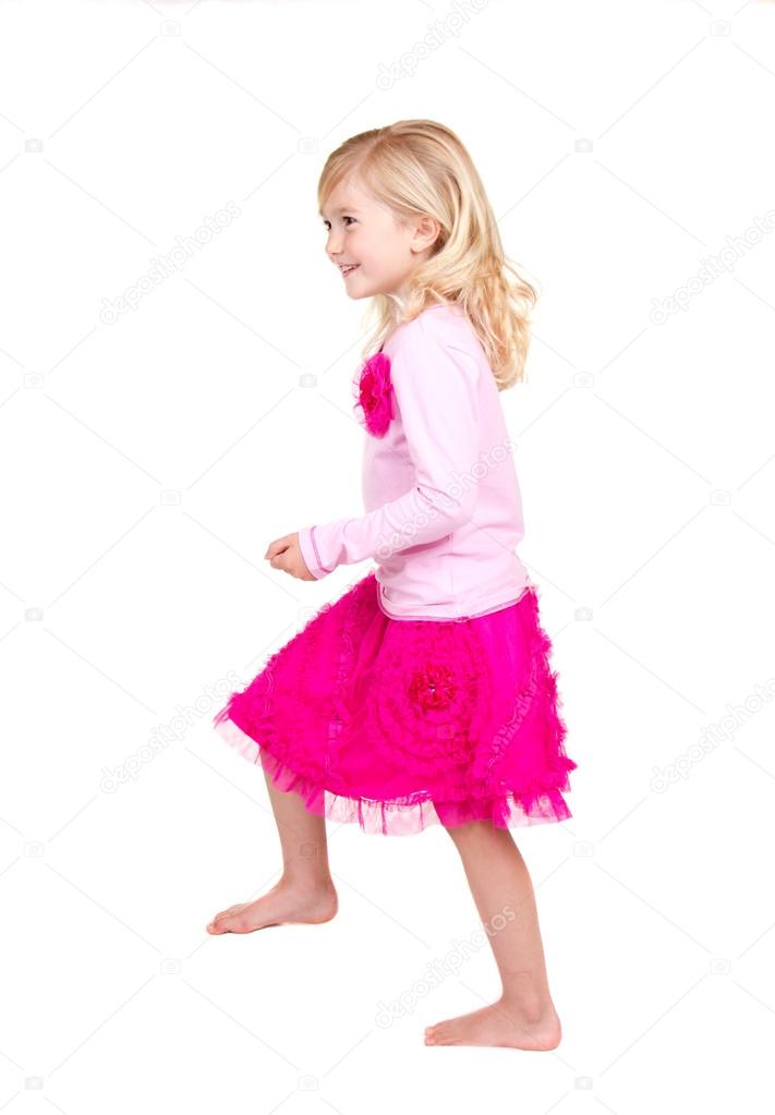 Young child action of stepping up Stock Photo by ©sjhuls 26901997