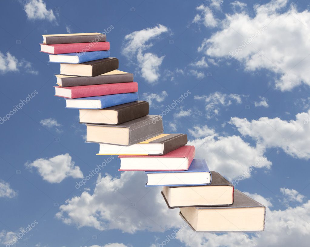 A stair case of books Stock Photo by ©sjhuls 26902385
