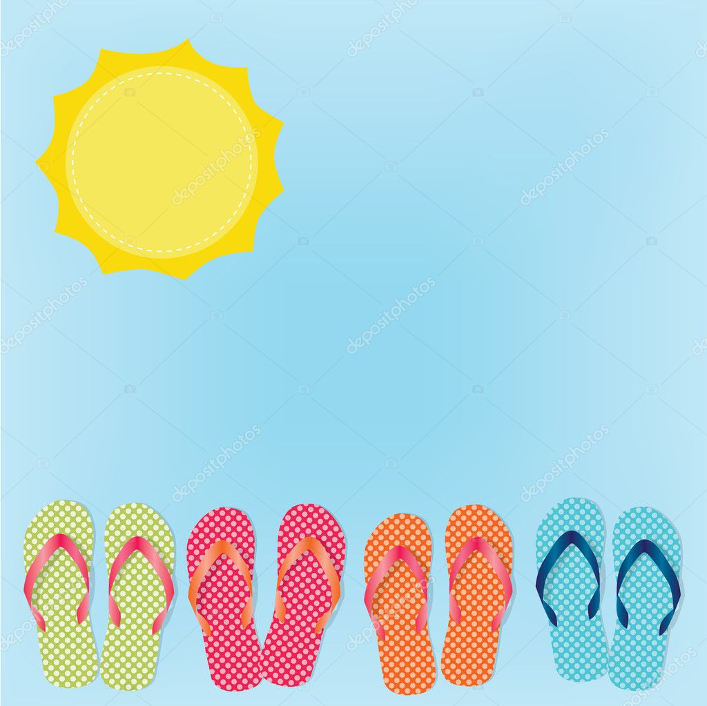 Flip Flop Clip Art Border