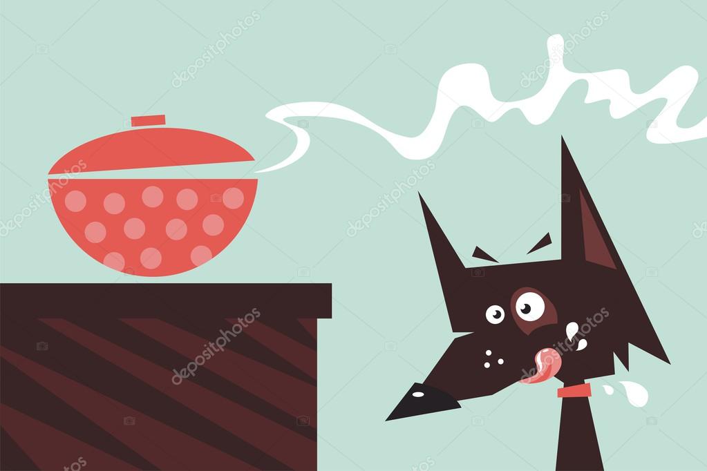 Drooling Dog Stock Vector Image by ©Yurumi #27340211