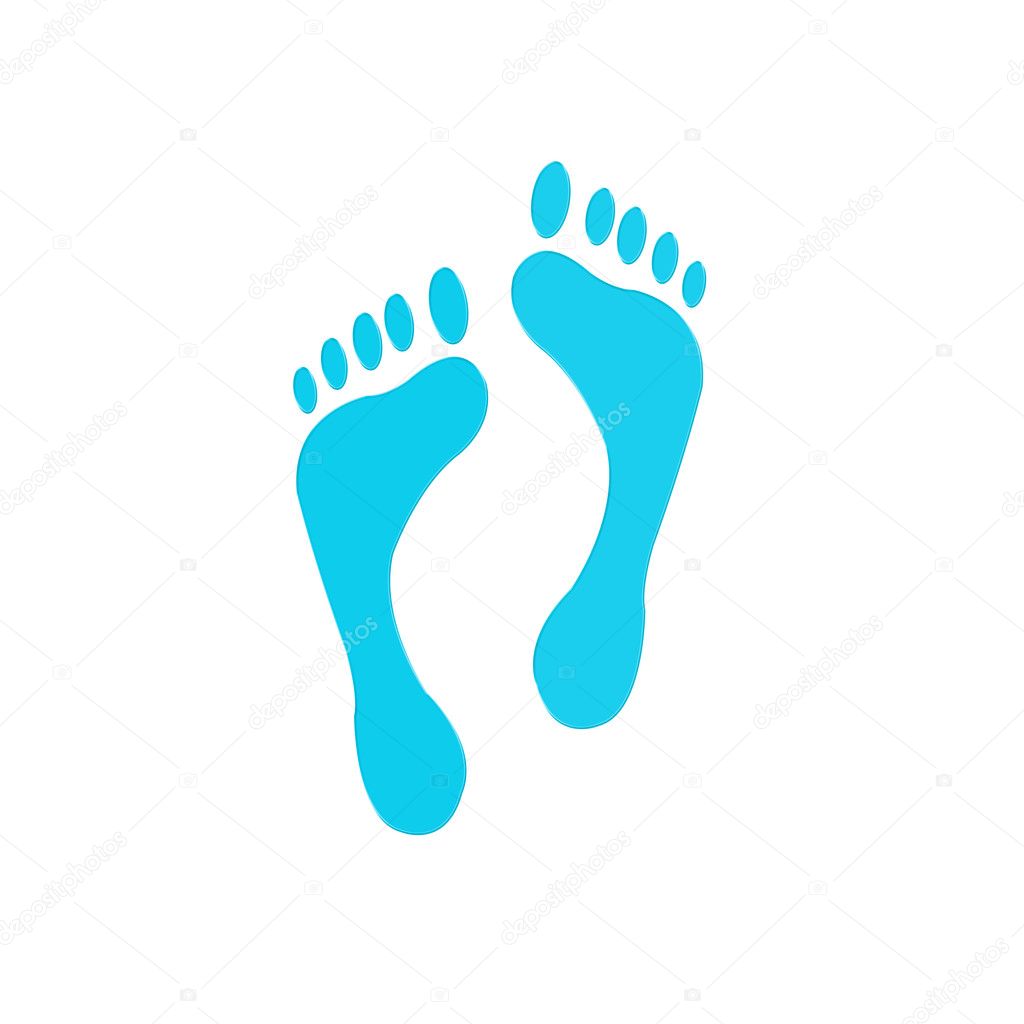 Feet in blue color — Stock Photo © miff32 #22121275