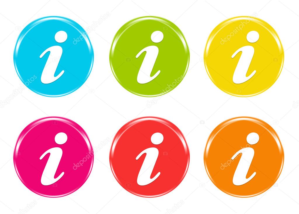 Icons with symbol of Information — Stock Photo © miff32 #24622915