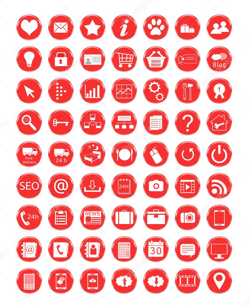 Red icons Stock Photo by ©miff32 30568753