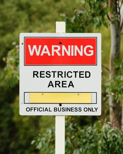 Warning sign — Stock Photo © jeffbanke #30506009
