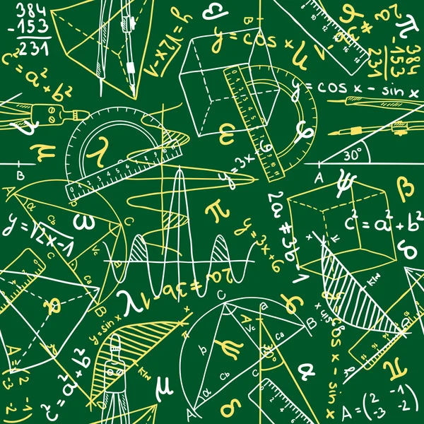 Mathematical doodles seamless pattern — Stock Vector © kytalpa #24354637