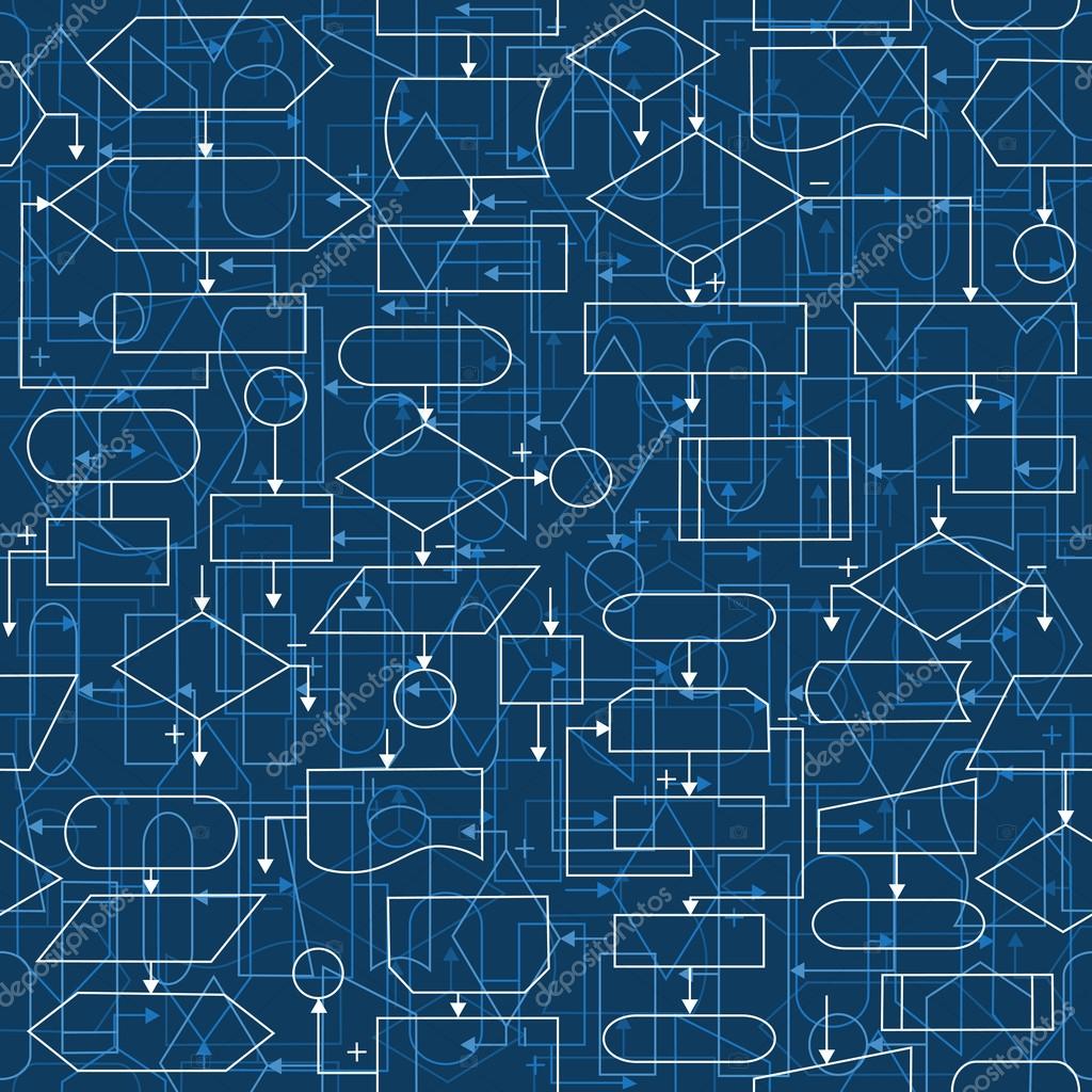 Flowchart diagrams background — Stock Vector © kytalpa #21333787