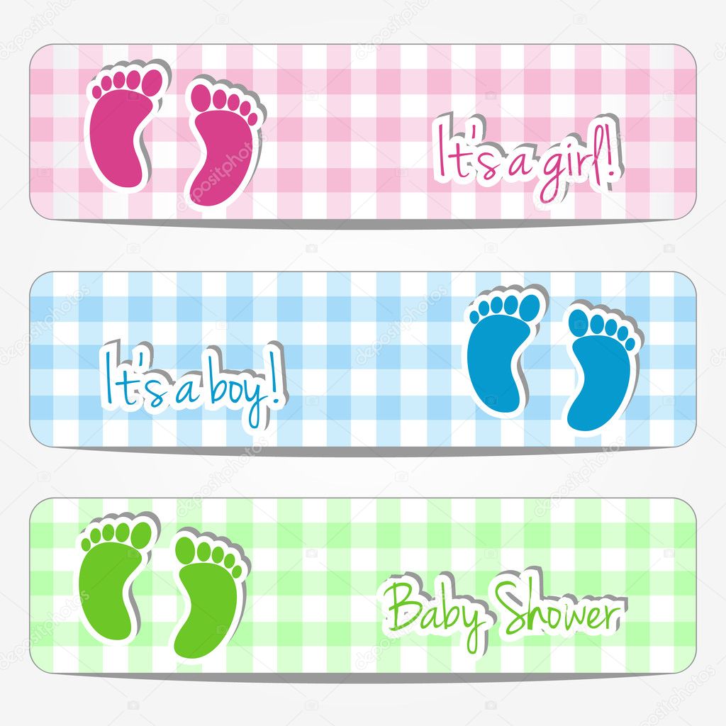 Baby shower banners Stock Vector Image by ©kytalpa #24644689