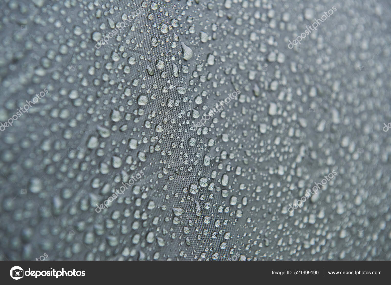 Wet Grey Surface Touristic Tent Drops Water — Stock Photo ...