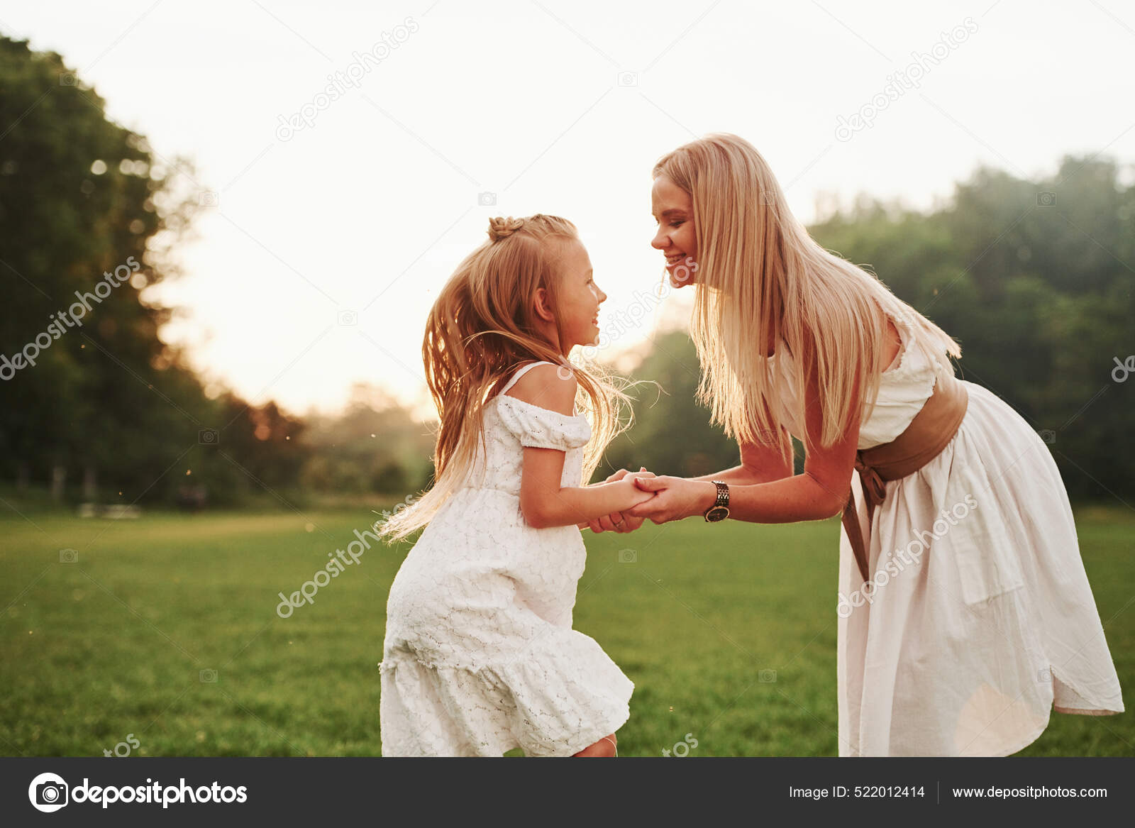 Know Now Mother Daughter Enjoying Weekend Together Walking Outdoors ...