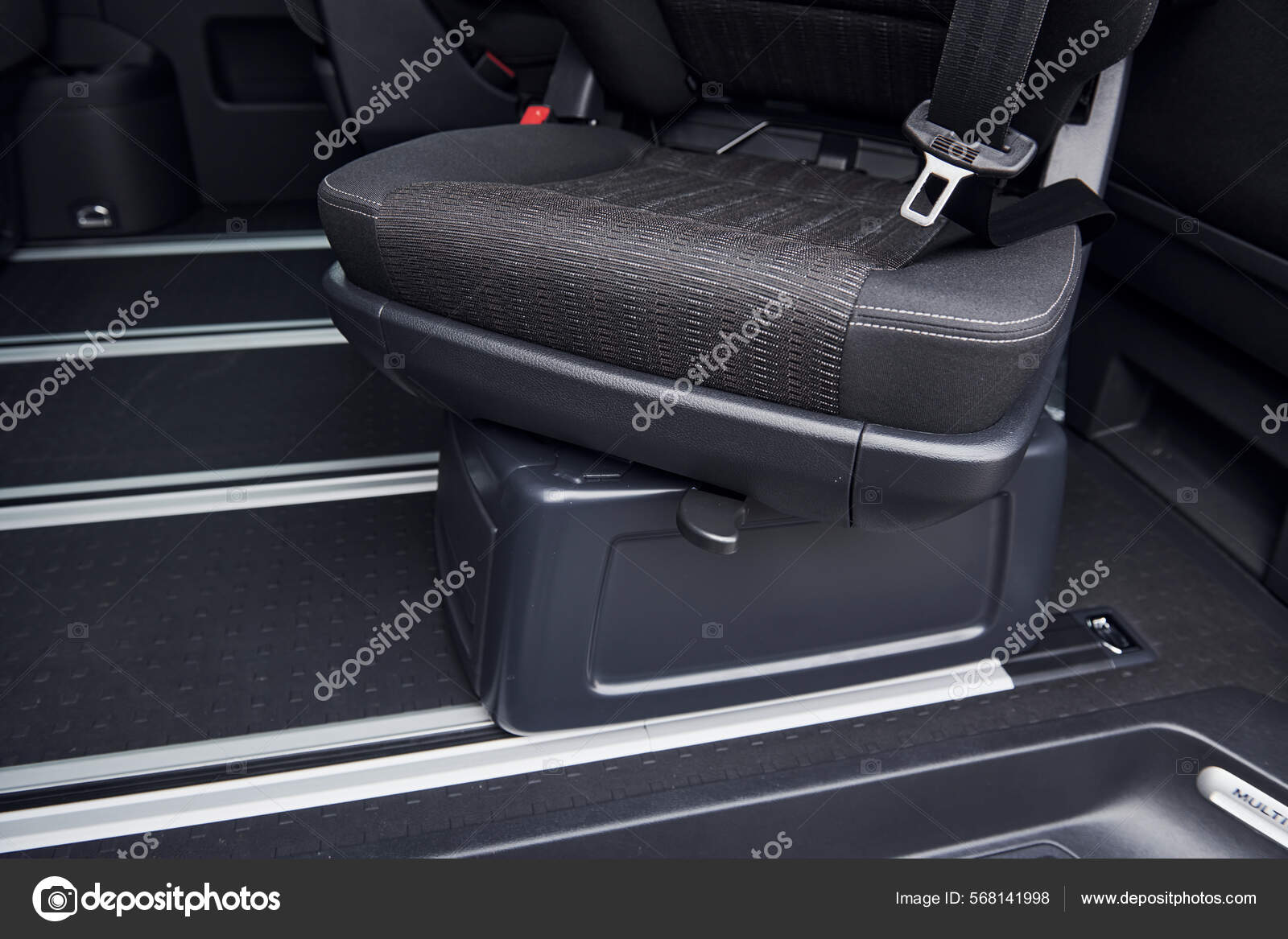 Side Close View Modern Automobile Interior Movable Seat — Stock Photo ...