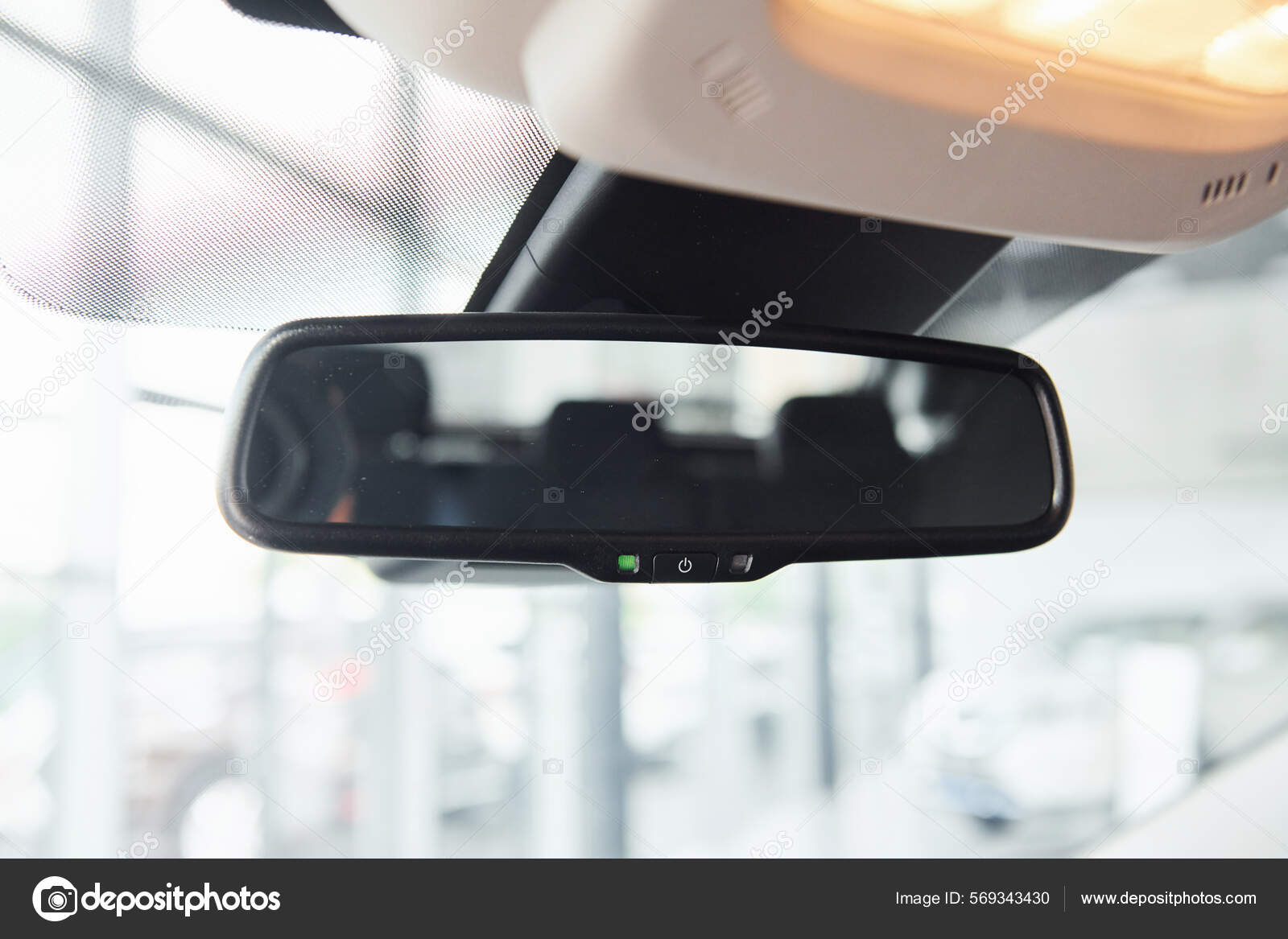 Front Mirror Modern New Luxury Automobile Interior Design Technology ...