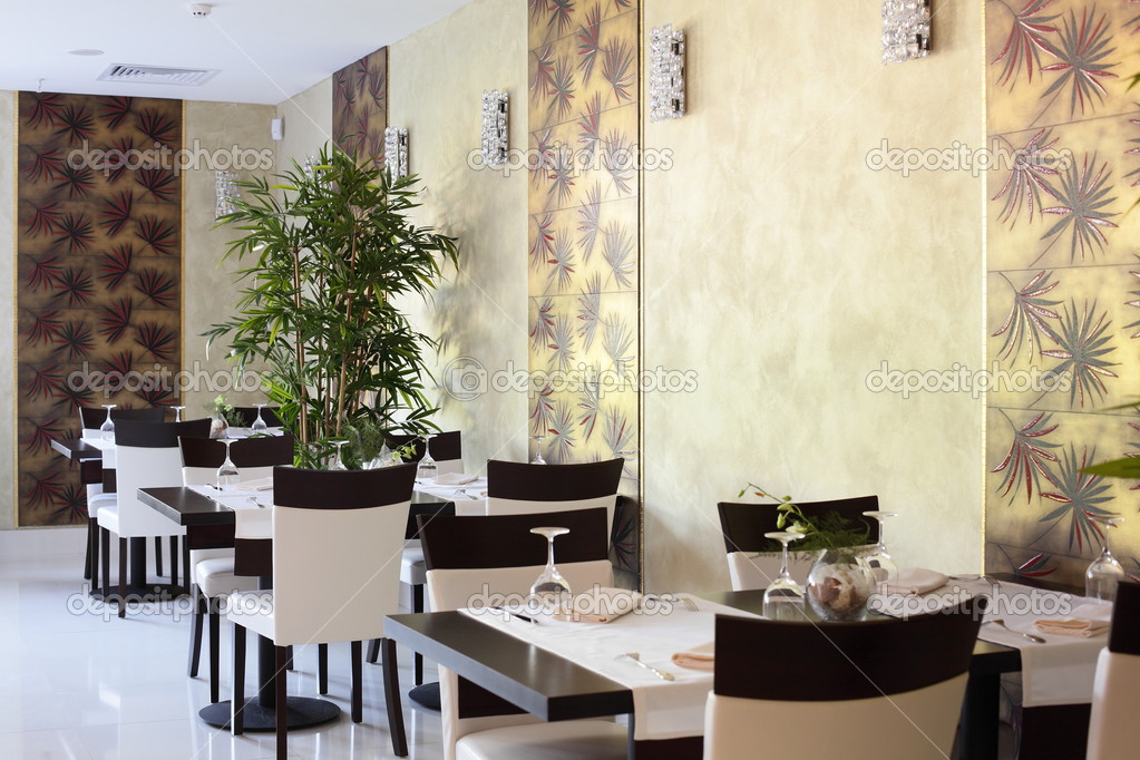 Luxury restaurant in european style — Stock Photo © fiphoto #30211631