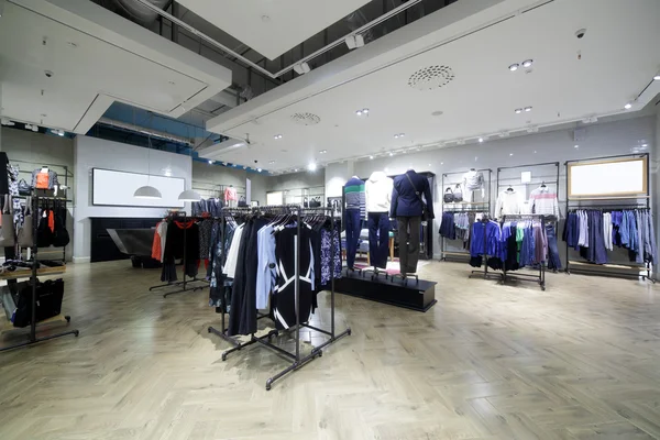 Brand new interior of cloth store - Stock Image - Everypixel