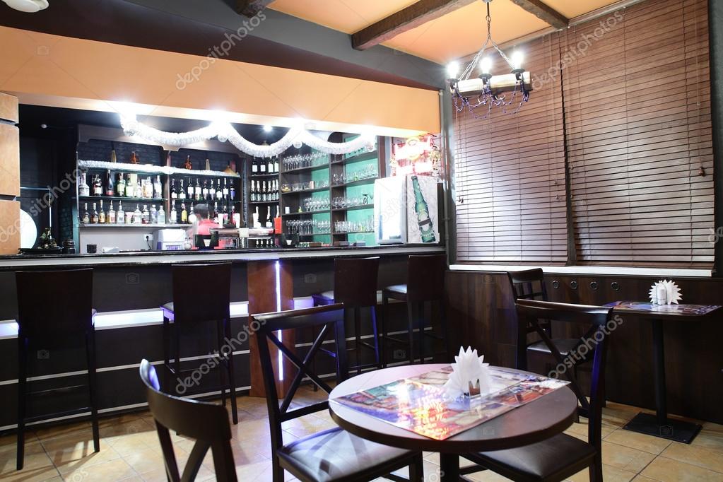 Interior of beautiful and modern billiard — Stock Photo © fiphoto #45864683