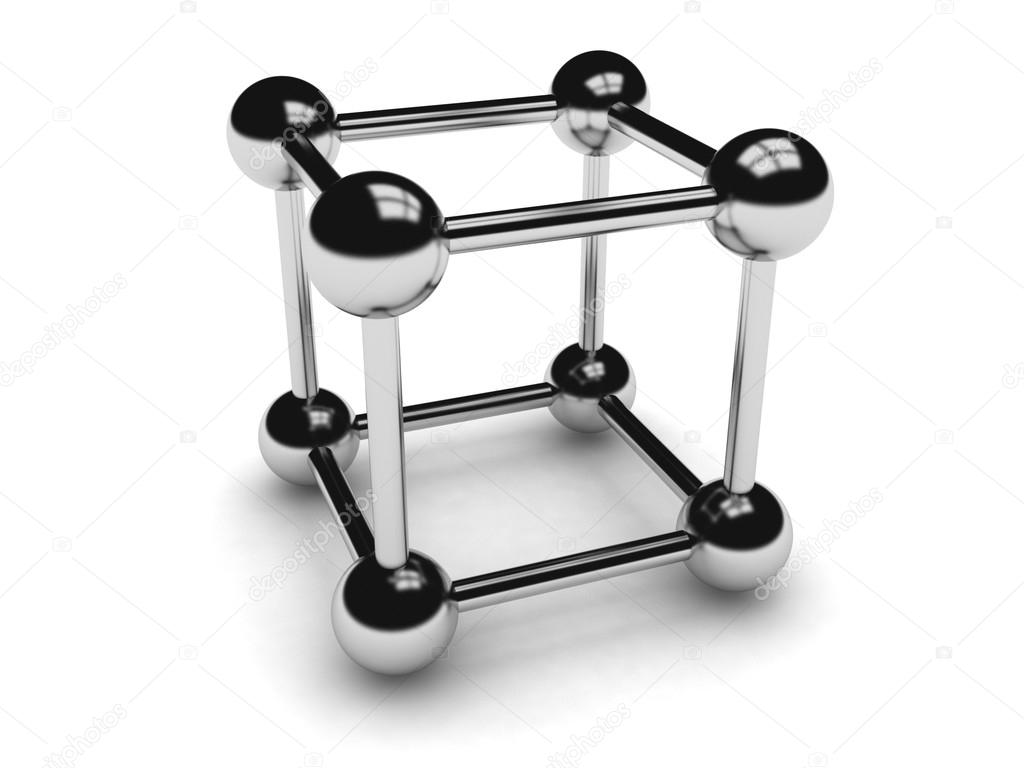 Modelo de plata del átomo abstracto 2024