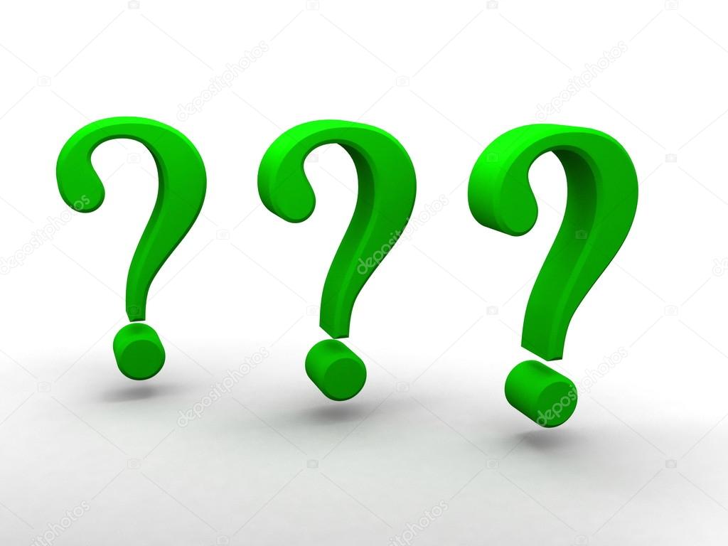 3d question signs Stock Photo by ©master3d 35538975