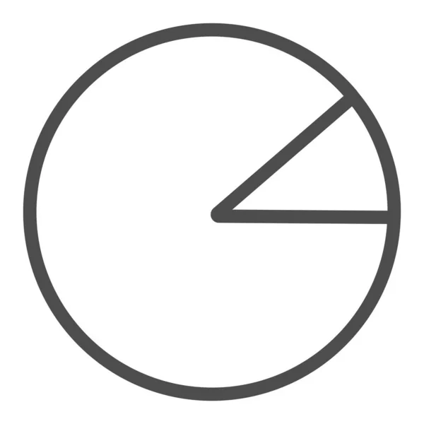 Pie chart with one eighth fraction solid icon, diagram concept, one ...