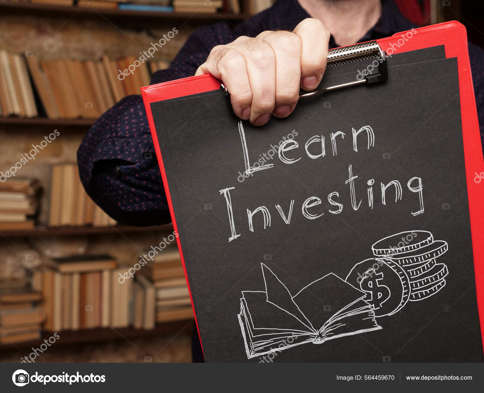 Learn Investing Shown Using Text Pictures Money Book — Stock Photo ... Learn Investing Shown Using Text Pictures Money Book — Stock Photo ...