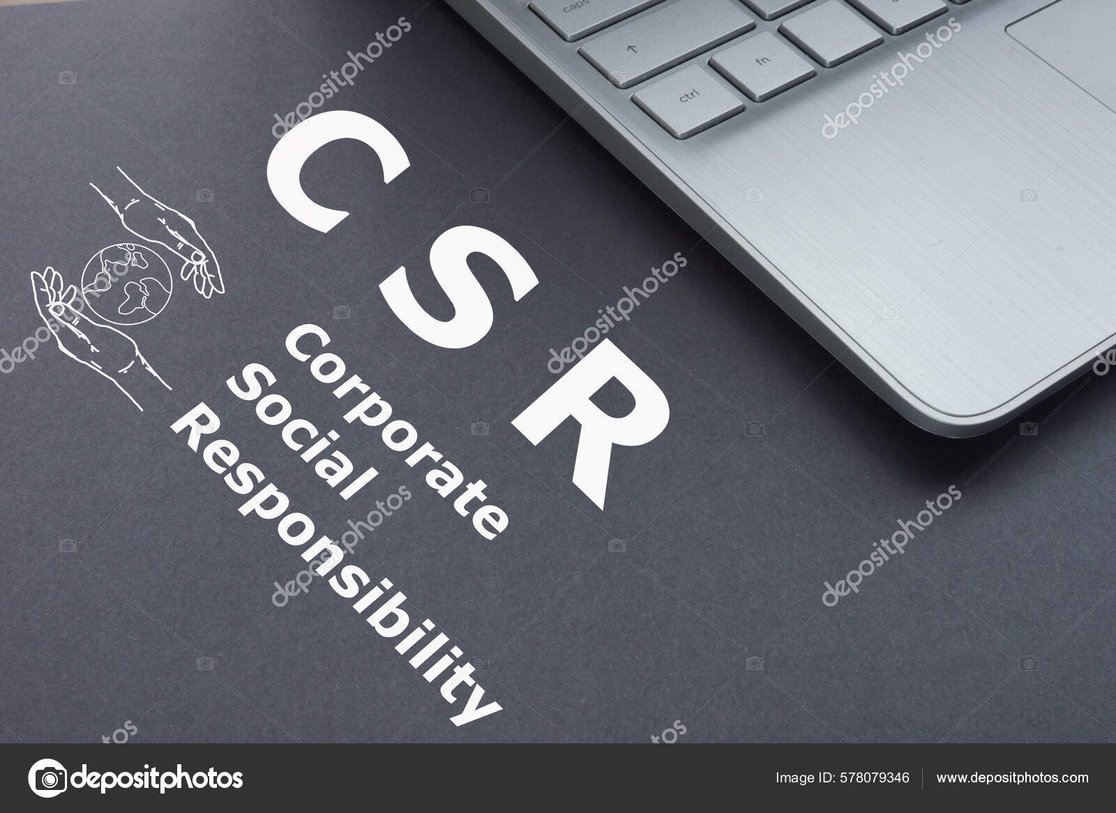 Corporate Social Responsibility Csr Shown Using Text — Stock Photo ...