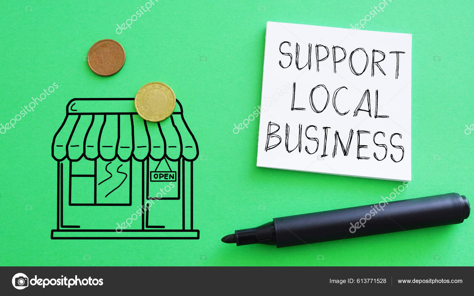 Support Local Business Shown Using Text Stock Photo by ©andrewde 613771528