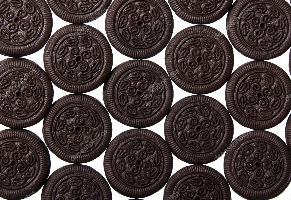 Oreo. Chocolate cookies with cream filling isolated on white ...