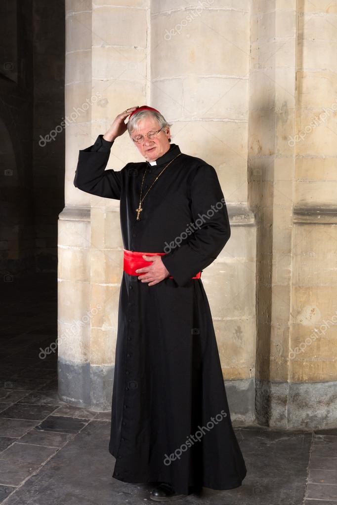 Cardinal with zucchetta — Stock Photo © Klanneke #22147009