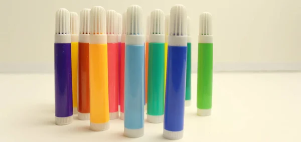 Beautiful School Background Felt Tip White Marker Painting Stock Photo ...