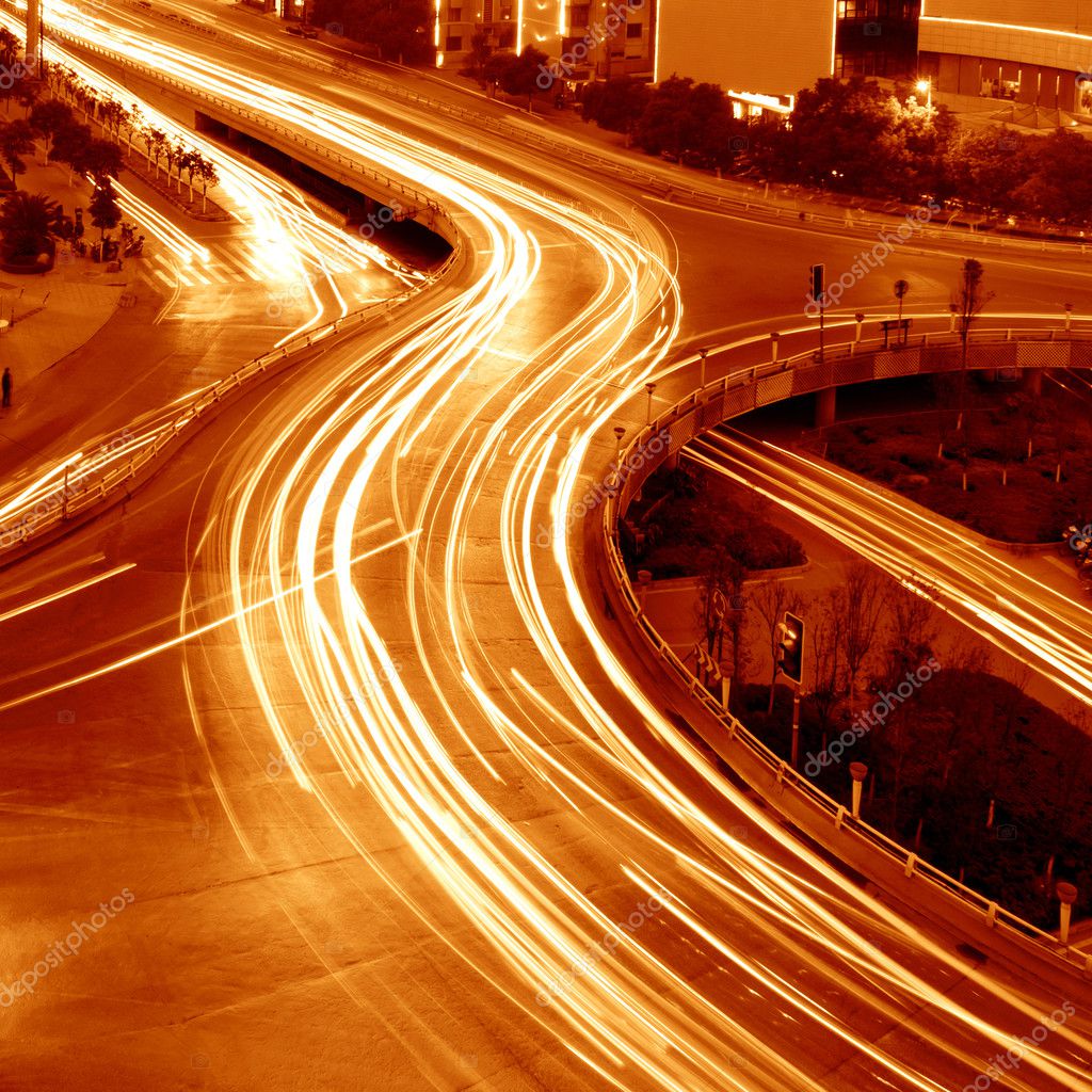 Overpass of the light trails — Stock Photo © gyn9037 #20201445