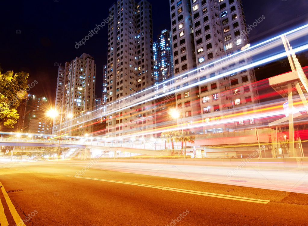 City road light trails — Stock Photo © gyn9037 #20406413