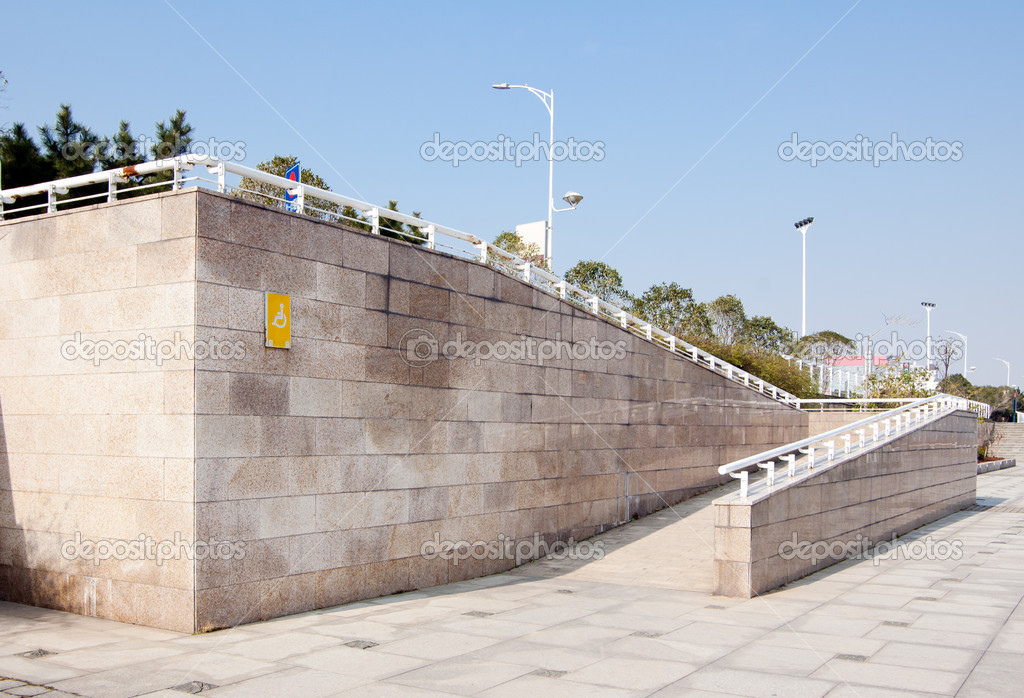 Using wheelchair ramp Stock Photo by ©gyn9037 21185607