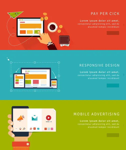 Set Of Flat Design Concepts For Web Application Development Stock Vector Image By ©pulsar011