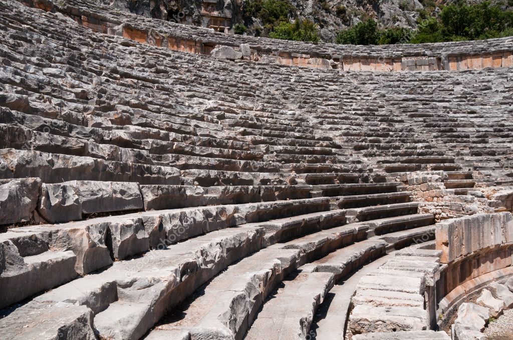 Ancient amphitheater in Myra, Turkey Stock Photo by ©naticastillog 26518045