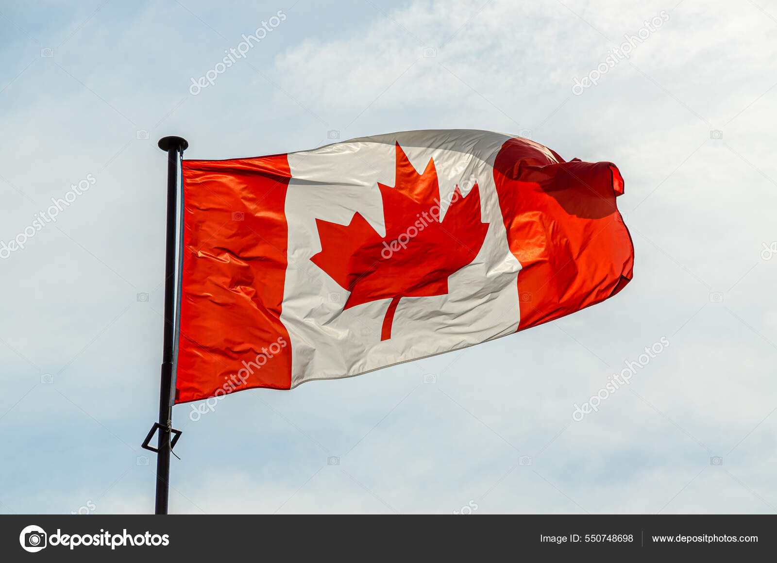 Canadian Flag Sky Cloud Background Stock Photo by ©PavelS 550748698
