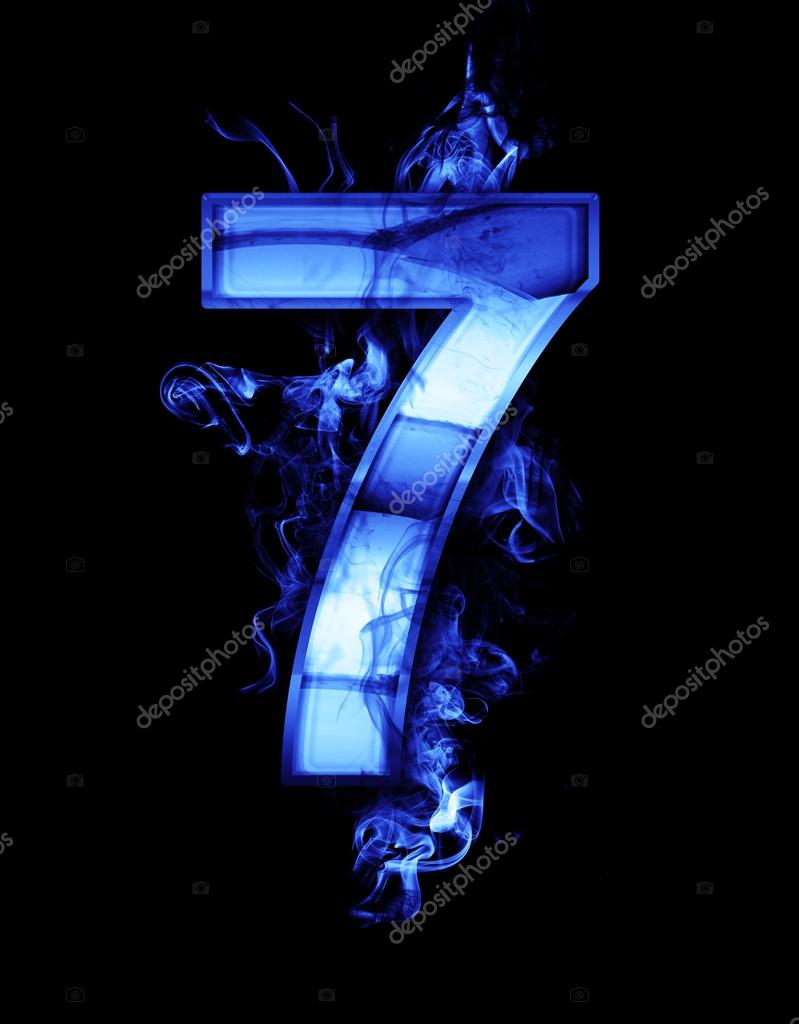 Illustration of number seven — Stock Photo © outsiderzone #22305199