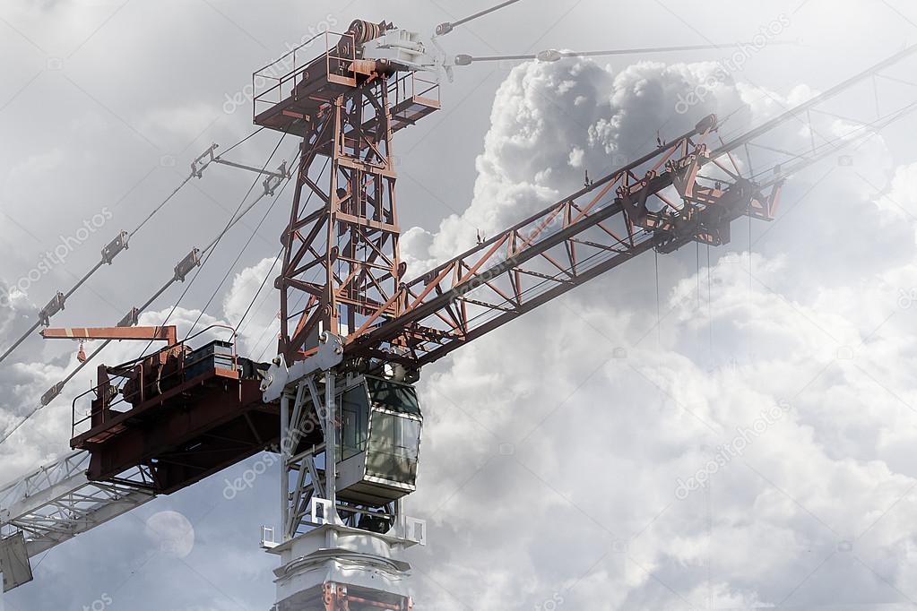 Industrial red crane Stock Photo by ©outsiderzone 43691227
