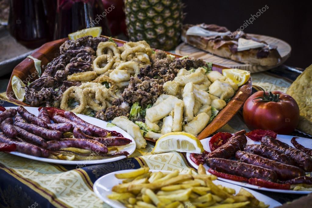 Mediterranean food plates Stock Photo by ©outsiderzone 45778397