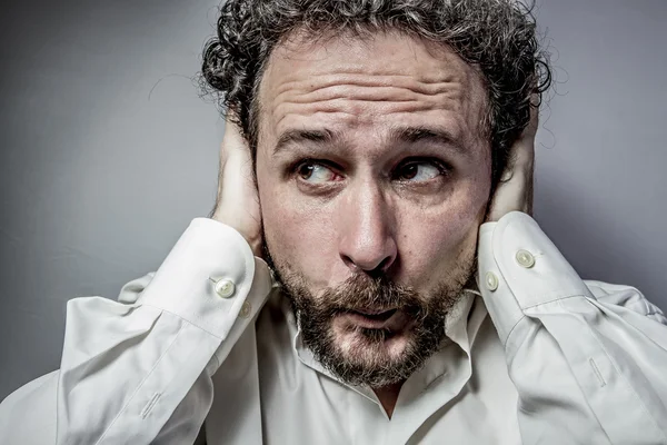 Man with intense expression Stock Photo by ©outsiderzone 46497899