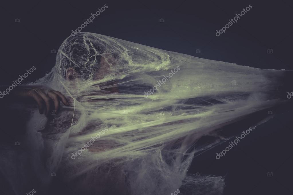 Man trapped in a spider web — Stock Photo © outsiderzone #47167263