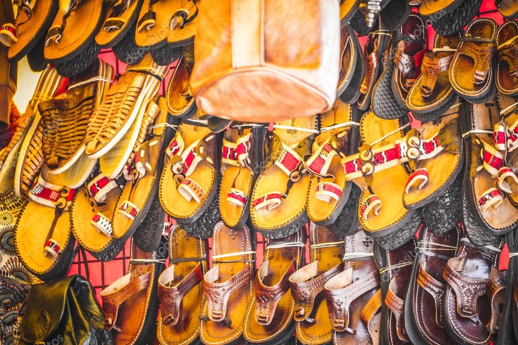 Leather craft stalls — Stock Photo © outsiderzone #47663647